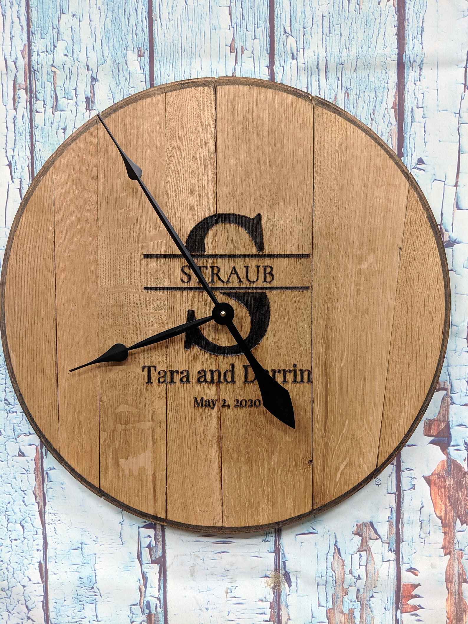 Clock Add on for Barrel Head or Guestbook - Etsy