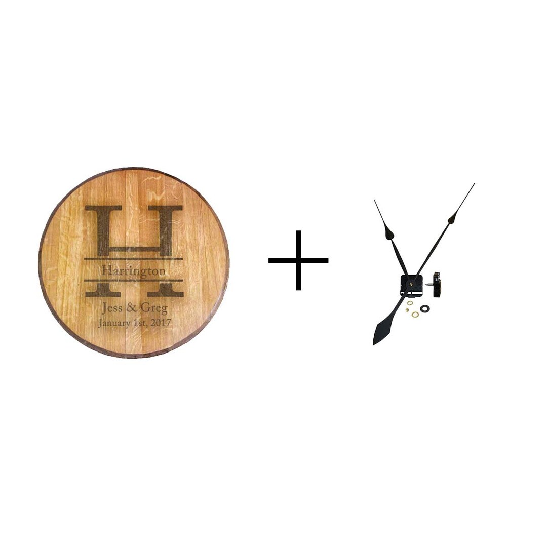 Clock Add on for Barrel Head or Guestbook - Etsy