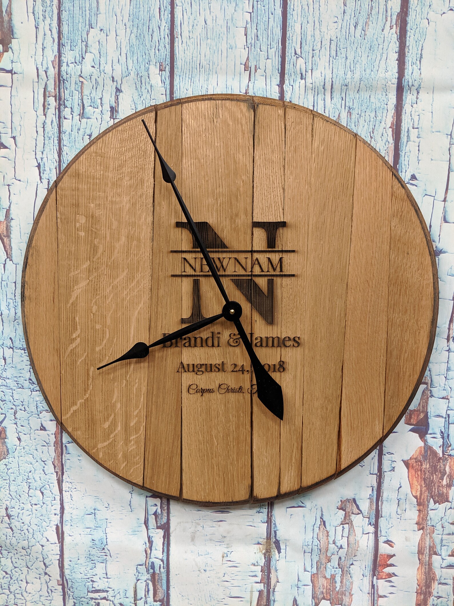 Clock Add on for Barrel Head or Guestbook - Etsy