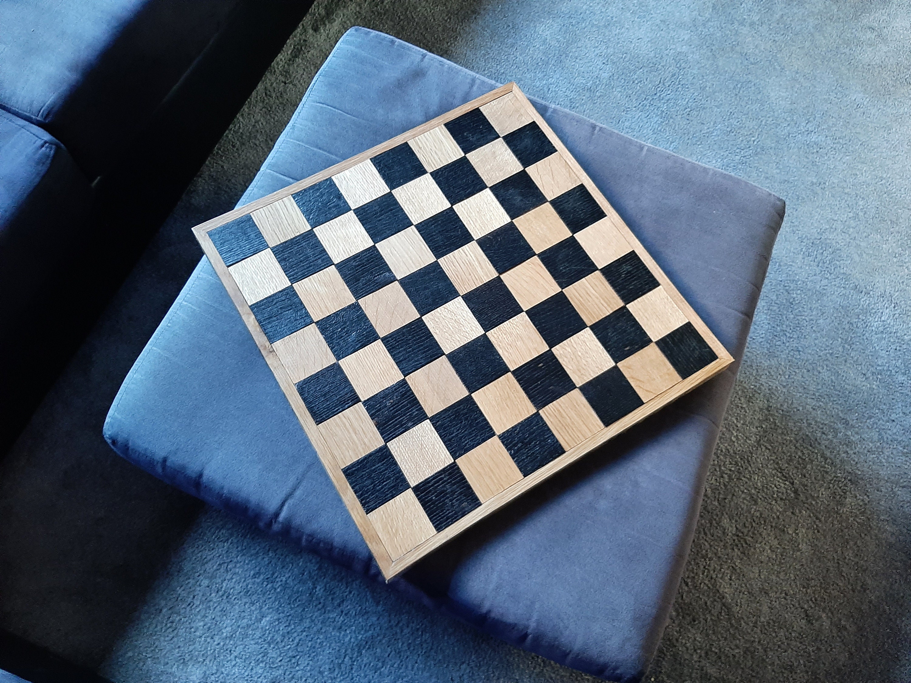 Bourbon Barrel 17" Chess Board - Made From Alternating Charred and Oak ...