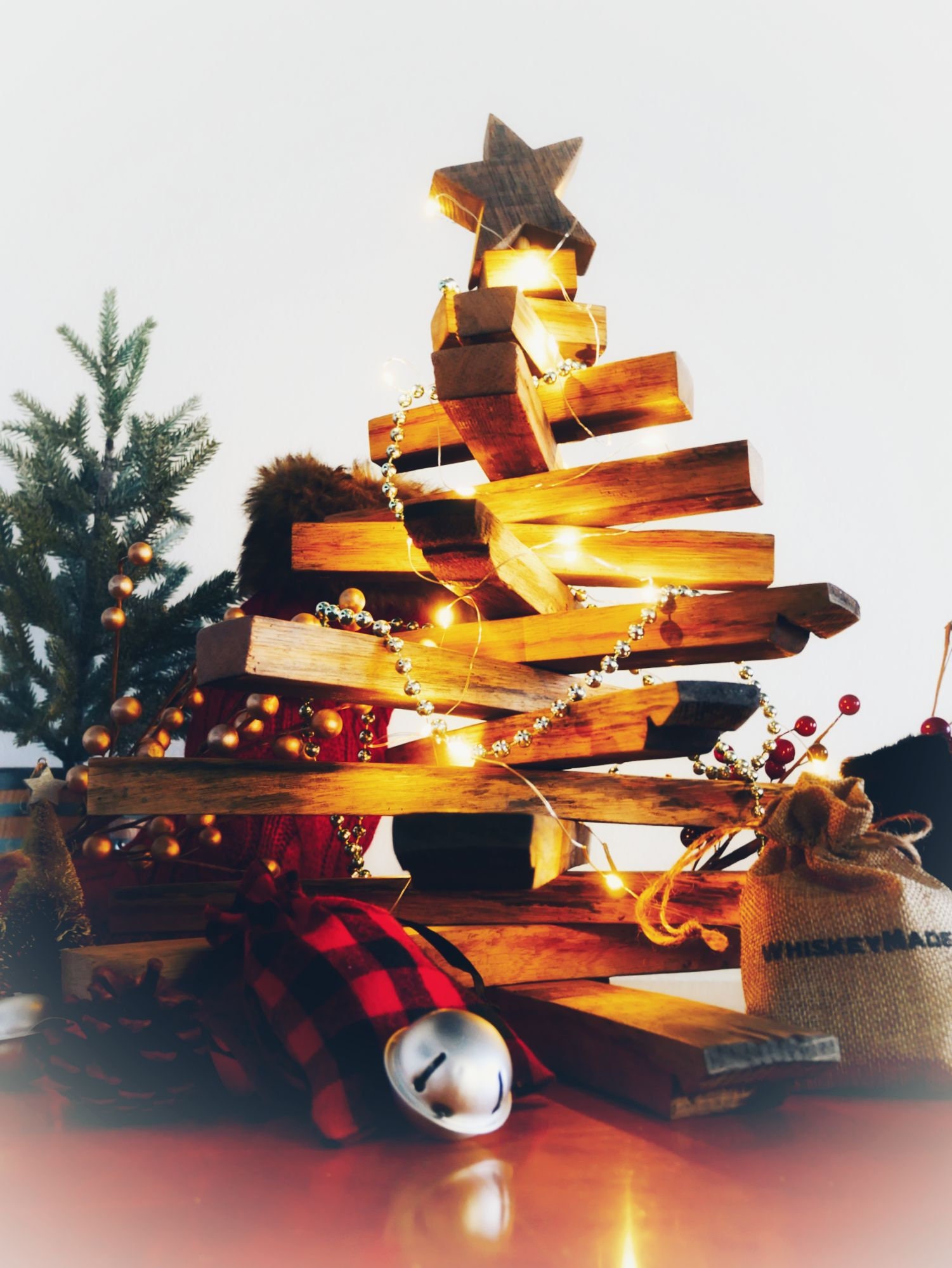 Bourbon Barrel Stave Christmas Tree Rustic Christmas Holiday - Etsy Canada