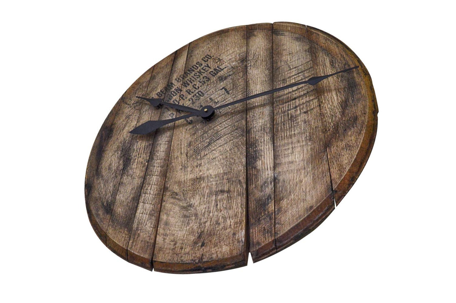 Reclaimed Bourbon Whiskey Barrel Clock Comes Ready to Hang - Etsy