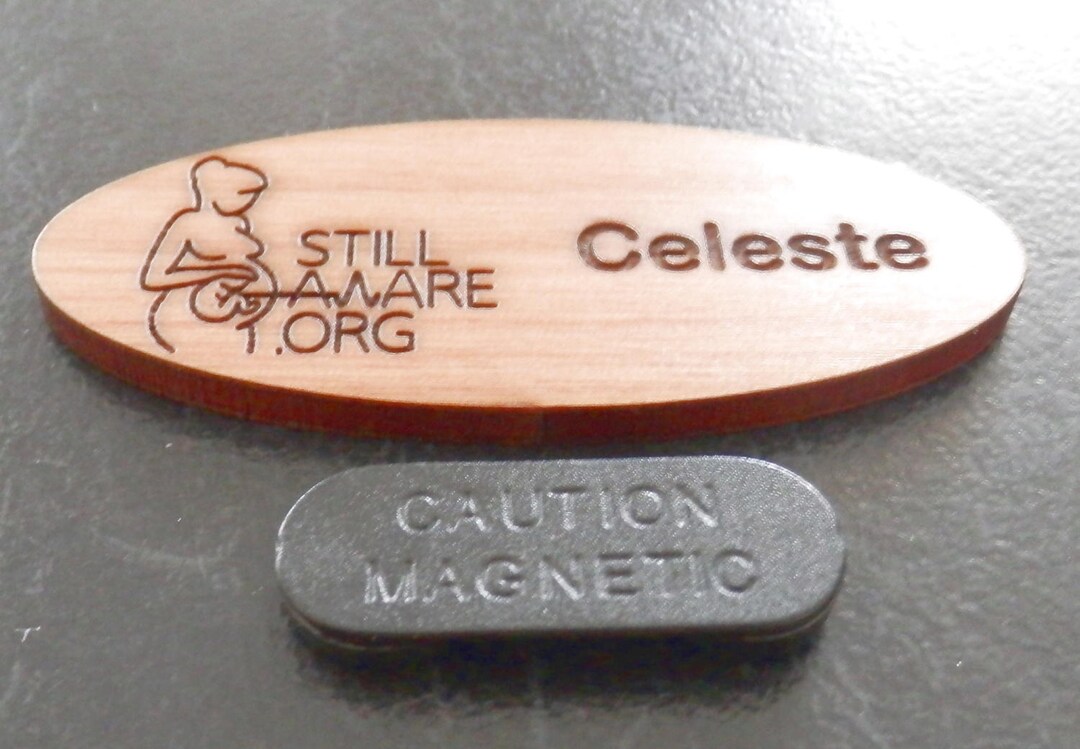 ONE Magnetic Timber Name Badges 70mm X 30mm X 3mm - Etsy