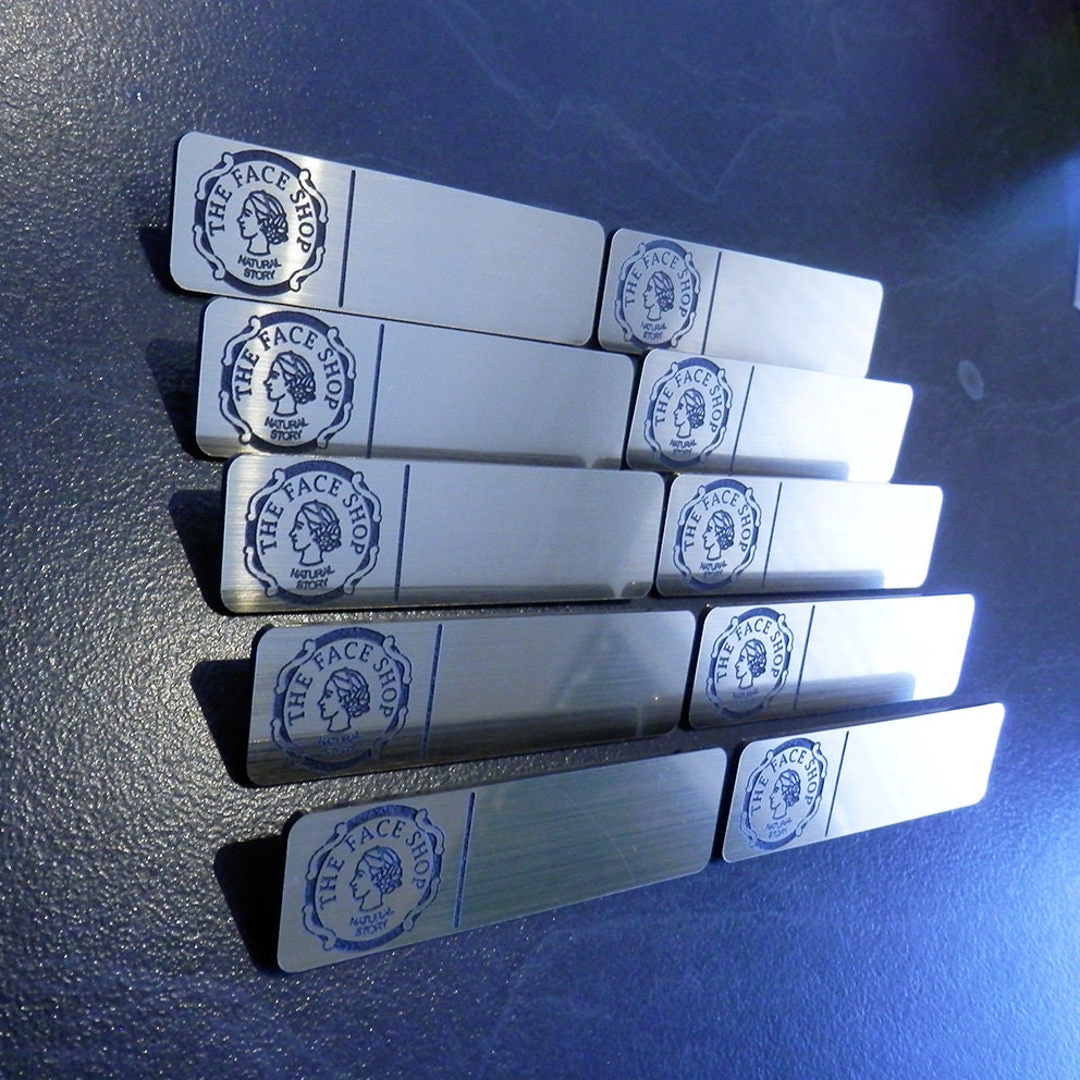 74x24x3mm Timber Staff Name Tags, Name Badges, Clip on Tags, Magnetic ...