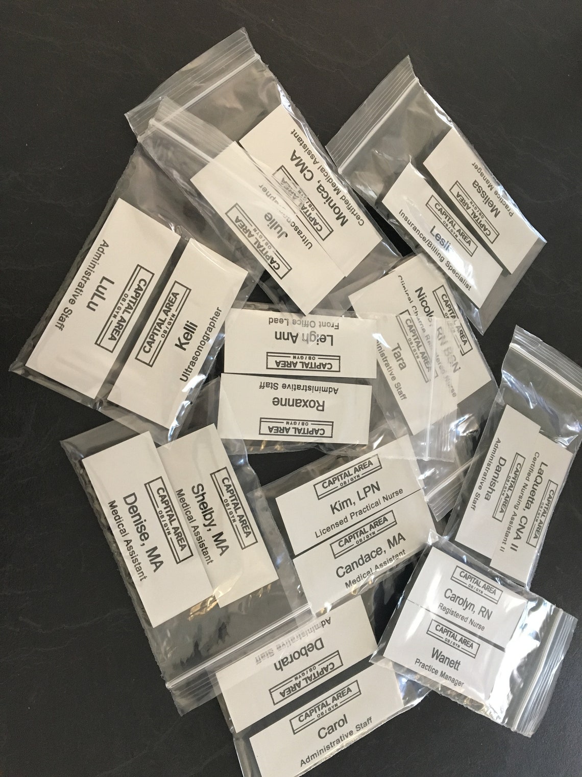 74x24x3mm Timber Staff Name Tags, Name Badges, Clip on Tags, Magnetic ...