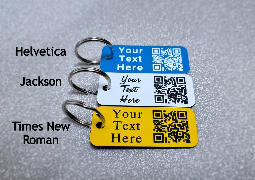 Personalised QR Code Keyring - Gift, Social Media, Website, Secret ...