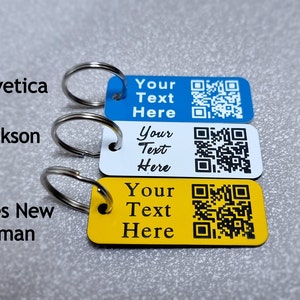 Personalised QR Code Keyring - Gift, Social Media, Website, Secret ...