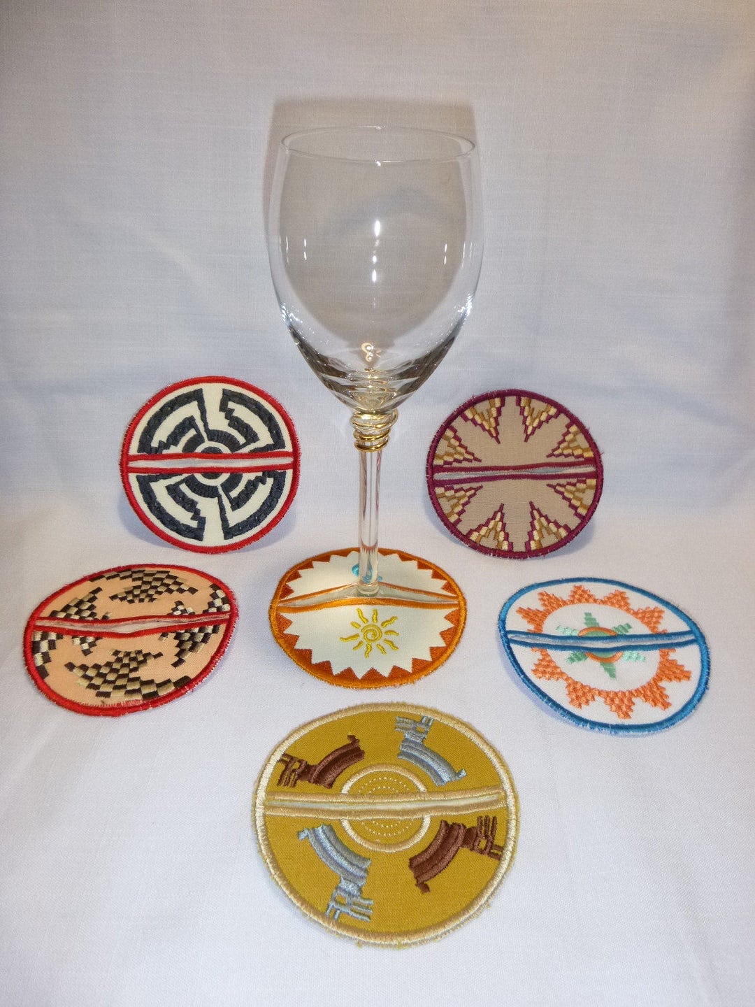 Native American Theme Stemware Coasters - Etsy