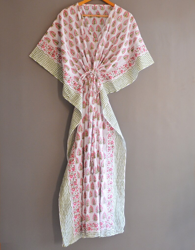 New Indian Cotton Caftan, Woman Formal Party Wear, Caftan Long and ...