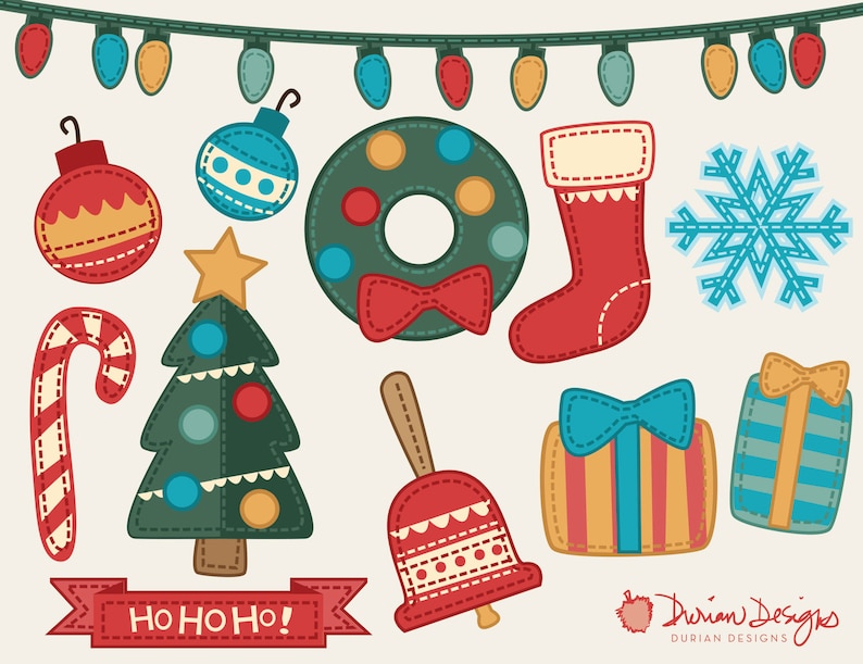 Christmas Clip Art Commercial Use, Christmas Tree Decoration Clipart ...