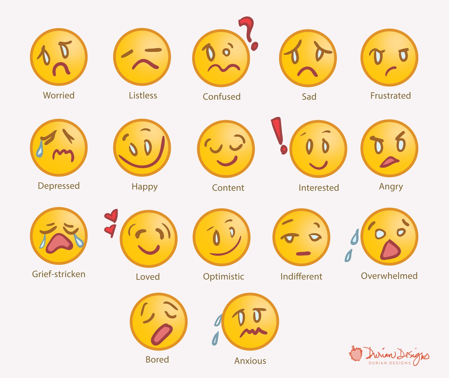 Smiley Face Clip Art Emotions