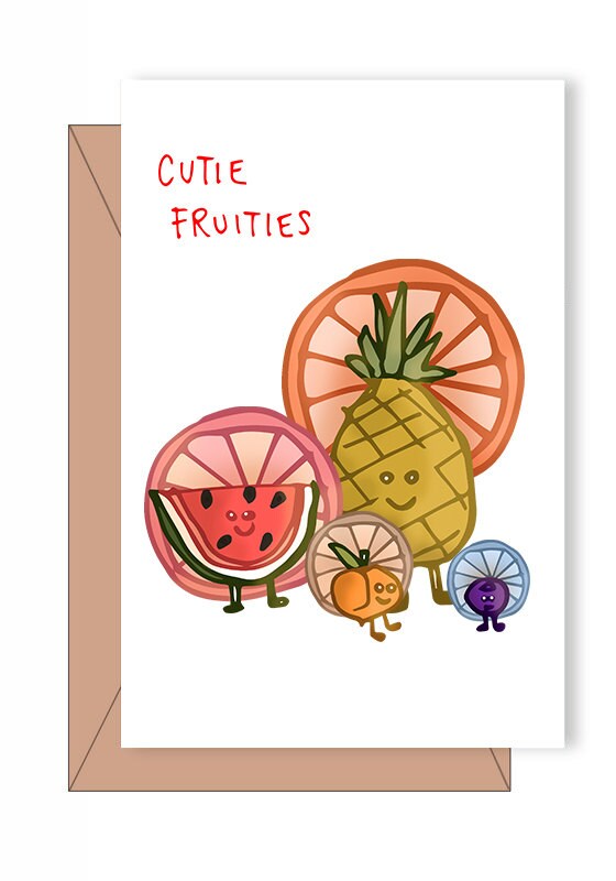 Cute Fruits Smiley Face Clipart, Commercial Use, Kawaii, Watermelon ...