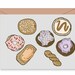 Donut Clipart Commercial Clipart, Doughnuts, Baked Goods, Jelly ...