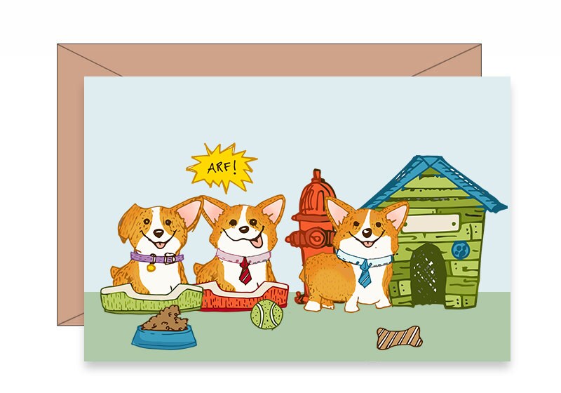 Corgi Clipart Commercial Use, Cute Puppy Clip Art, Dog House, Water ...