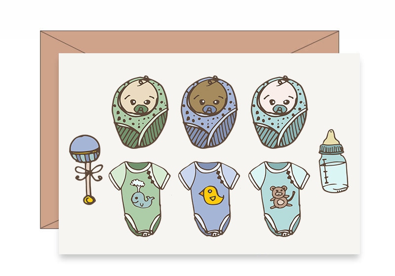 Baby Boys Clipart Commercial Use, Blue Green Doodle Bibs Onesie ...