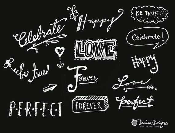 Celebration Wedding Overlay Handwriting Text Overlay Clip Art - Etsy