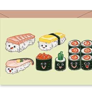 Cute Sushi Clip Art Commercial Use, Food Images, Maki California Roll ...