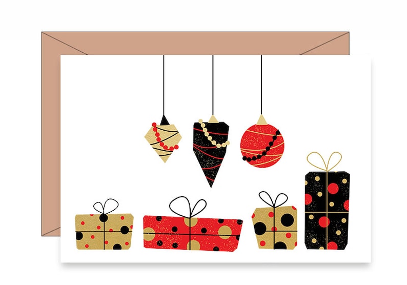 Elegant Christmas Clip Art Commercial Use, Christmas Presents Ornaments ...