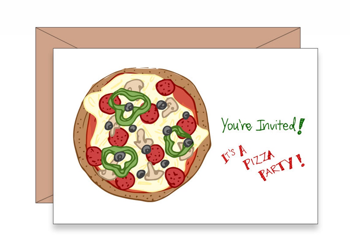Design Your Own Pizza Clipart, Commercial Use, Pizza Vector, Hand Drawn ...
