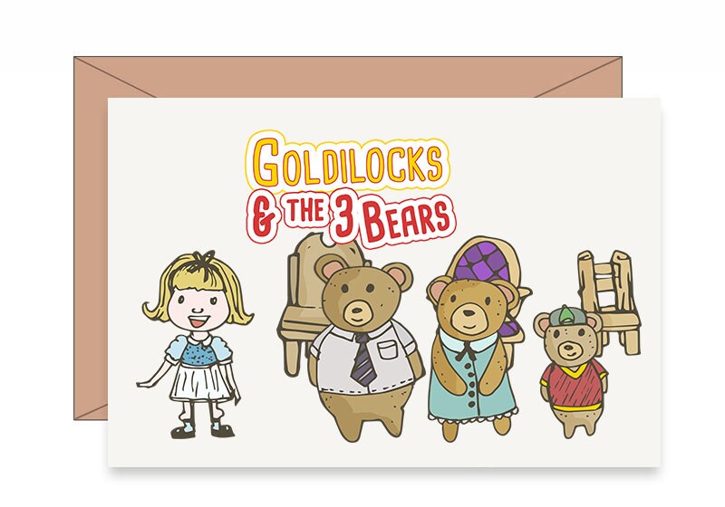 Goldilocks & Three Bears Clipart Commercial Use, Fairytale Clip Art ...