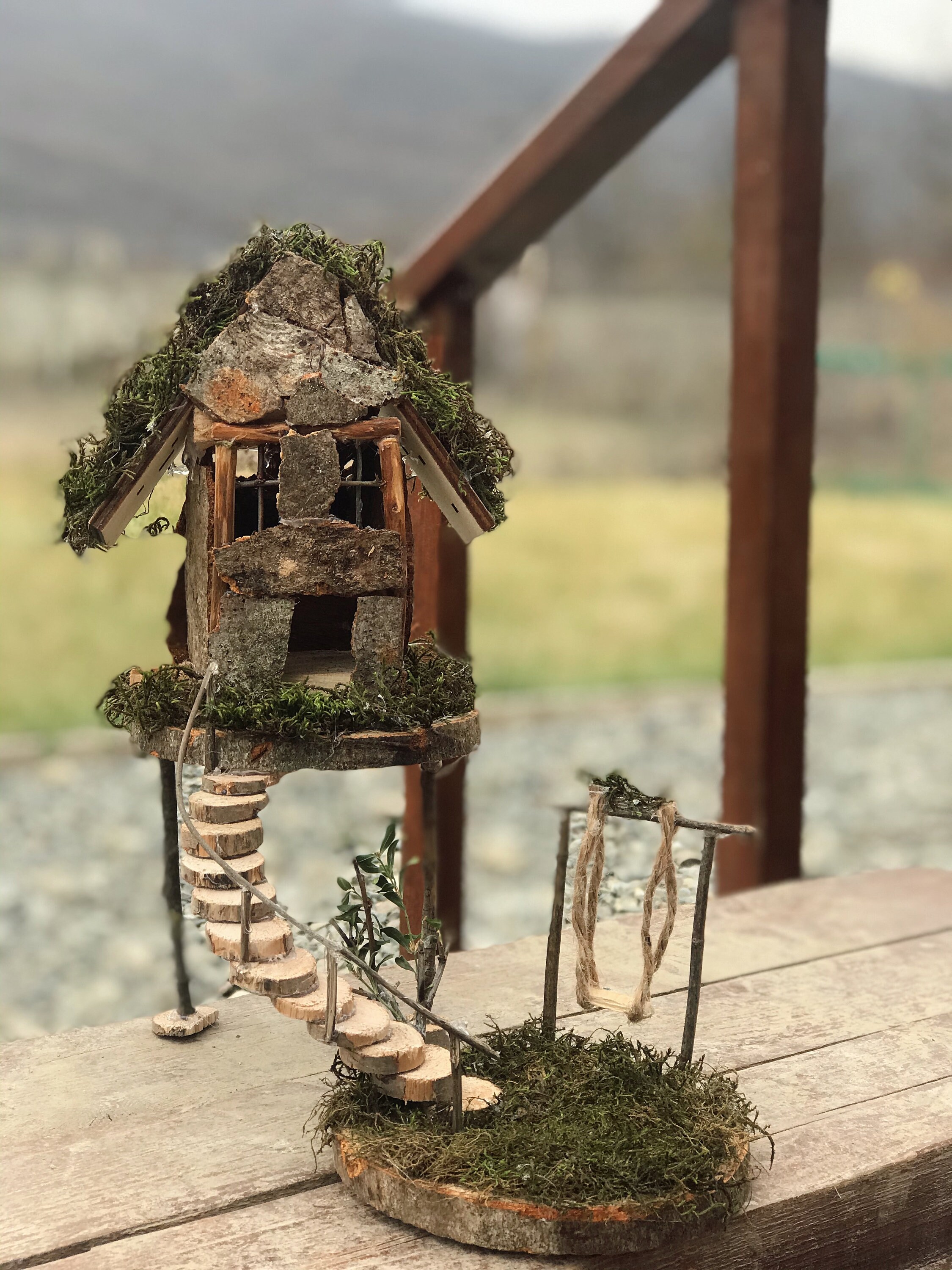 Woodland Fairy High Rise Apartment Fairy Garden Shack House Fairy House ...