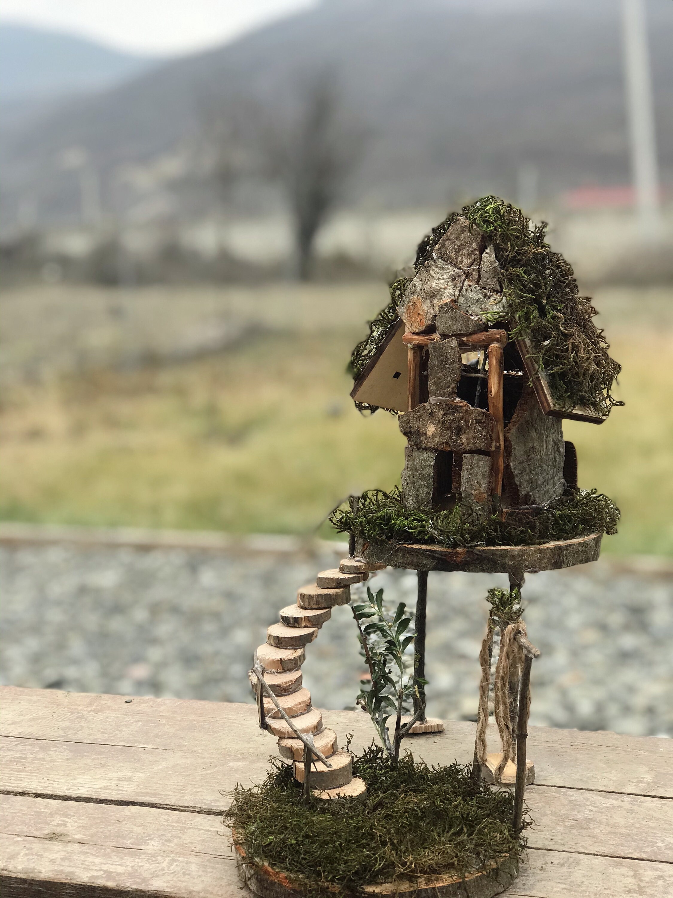 Woodland Fairy High Rise Apartment Fairy Garden Shack House Fairy House ...