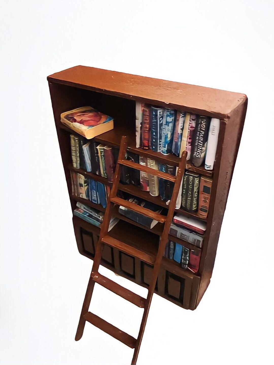 Tiny Library/miniature Bookshelf/dollhouse Library/mini Books/miniature ...