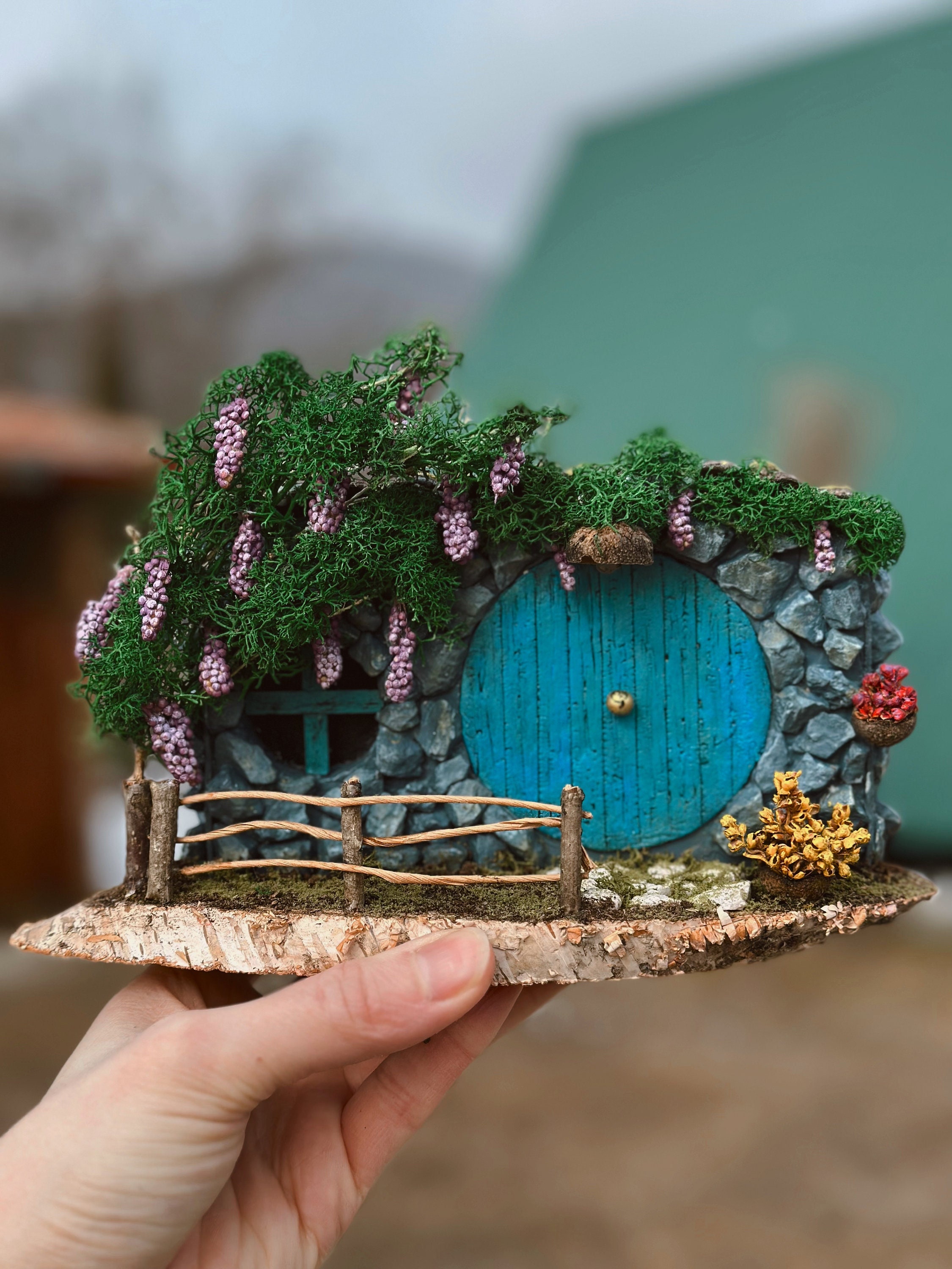 Hobbit House Bilbo's House LOTR Diorama Hobbit Diorama Fantasy Hut ...