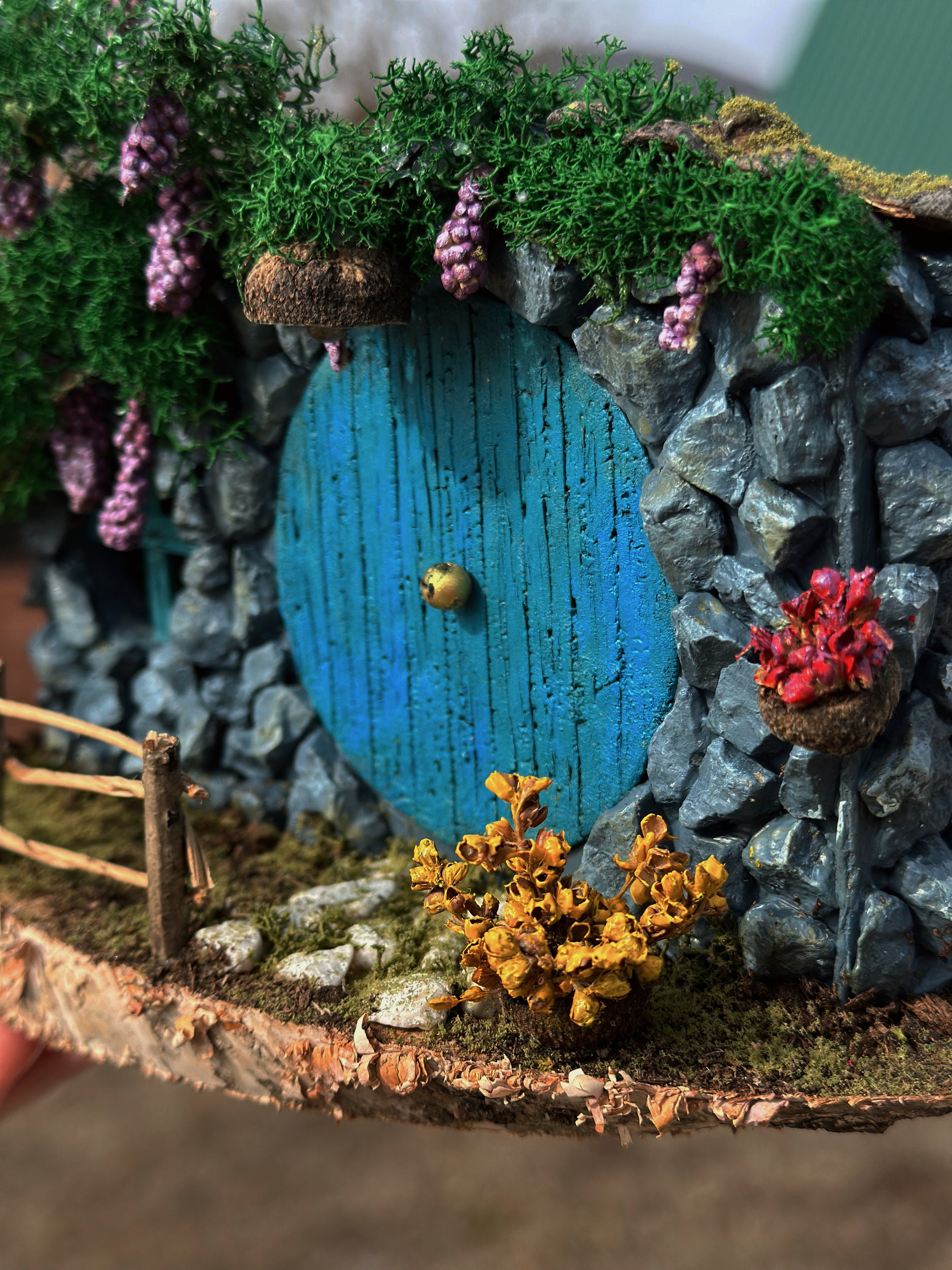 Hobbit House Bilbo's House LOTR Diorama Hobbit Diorama Fantasy Hut ...