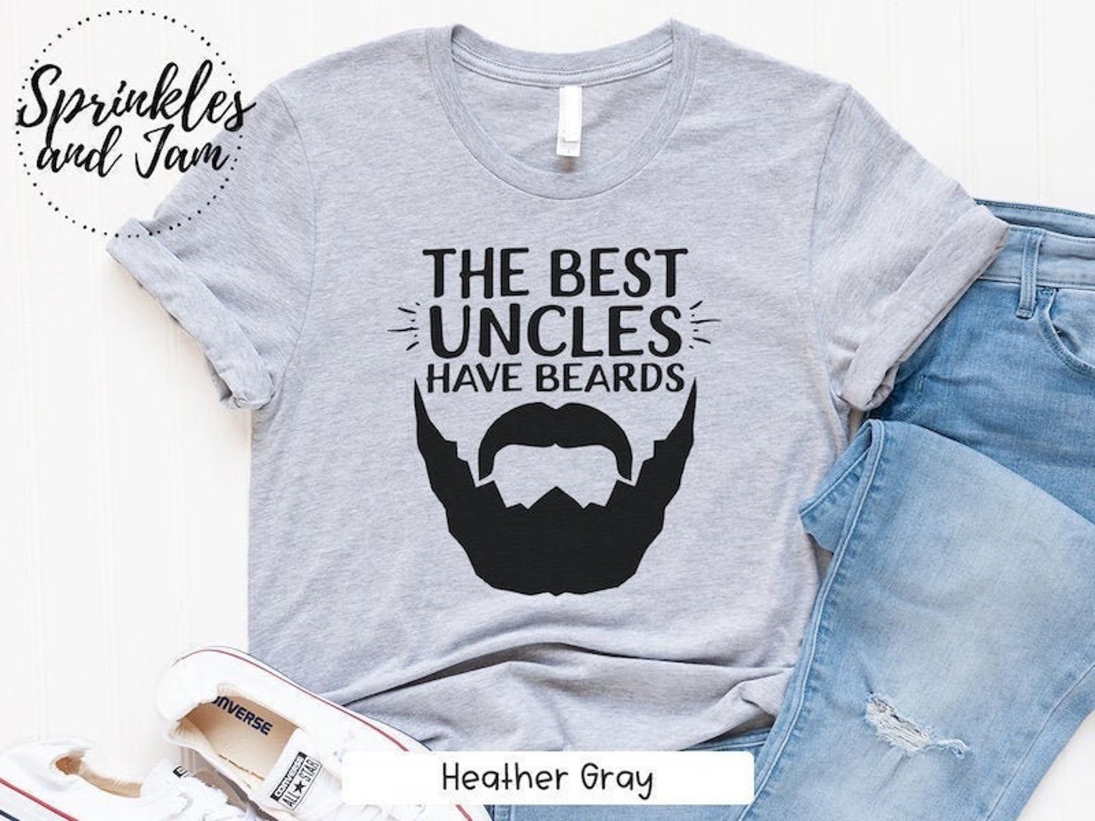 The Best Uncles Have Beards Uncle pregnancy announcement | Etsy