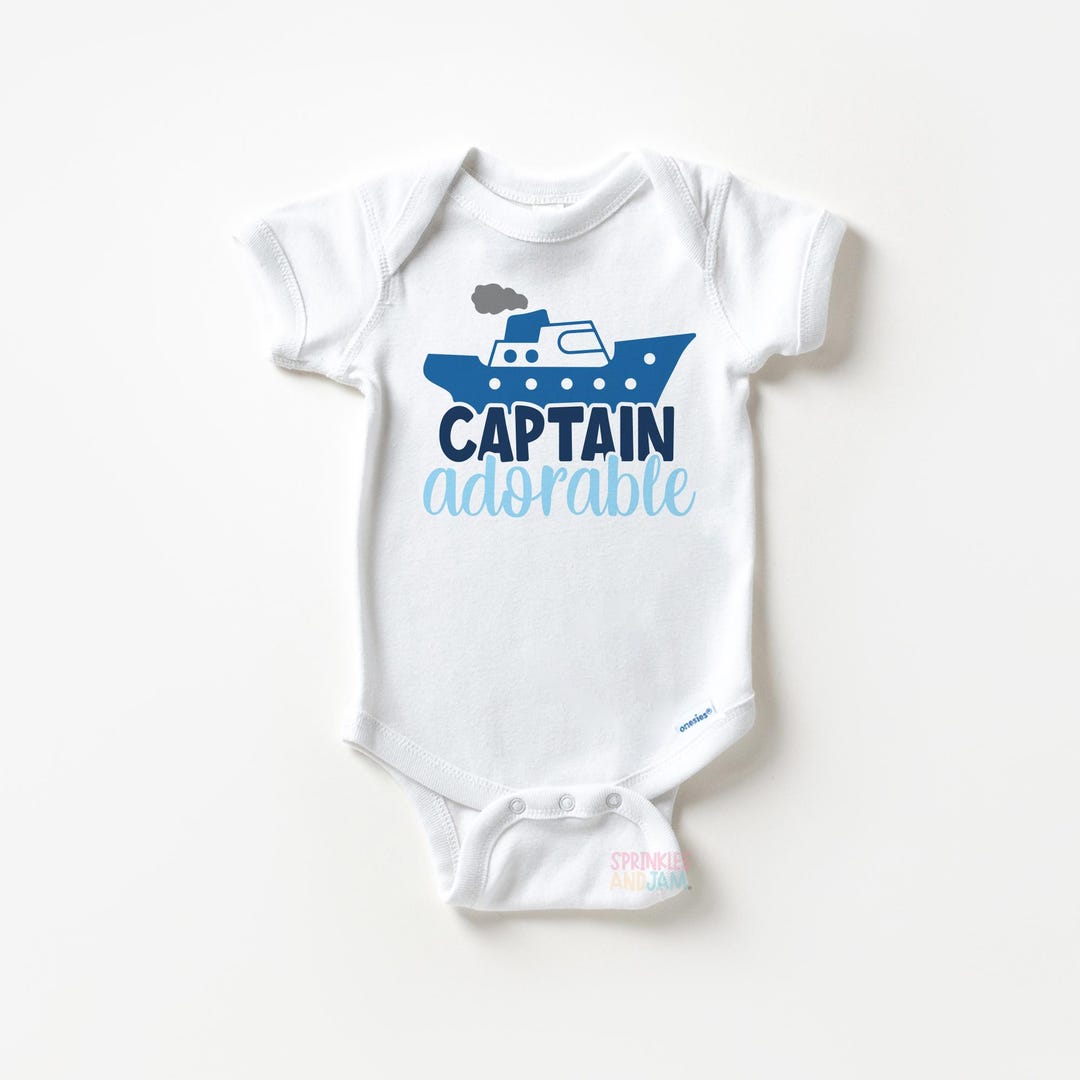 Captain Adorable Baby Onesie: Nautical Cruise Outfit - Etsy