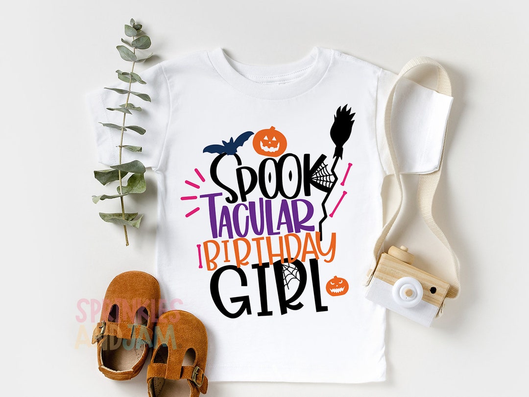 Halloween Birthday Shirt, Halloween Birthday Shirt for Girls, Spooky, Creepy, 1st, 2nd, 3rd ...