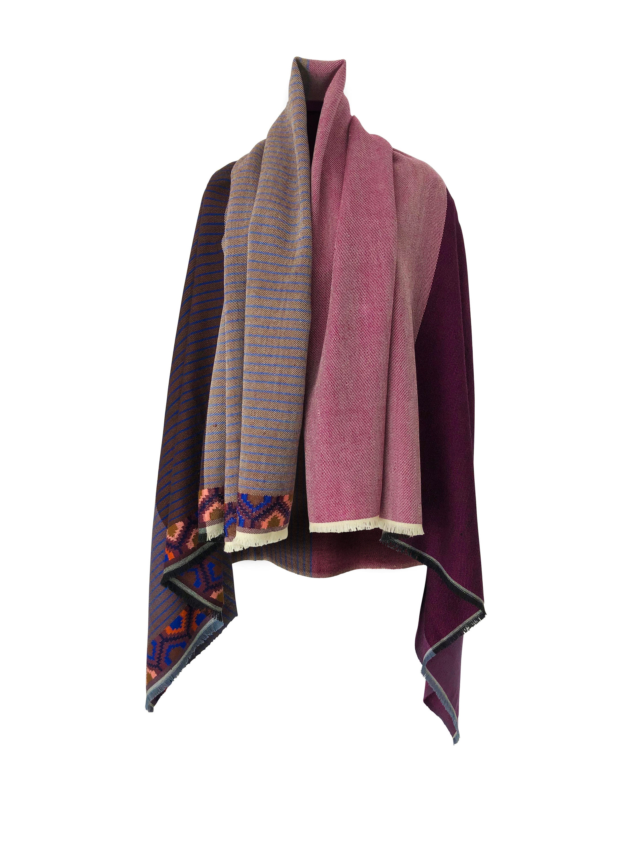 Long Knit Cardigan With Draped Front, Wool Cape Cozy Wrap Cardigan ...