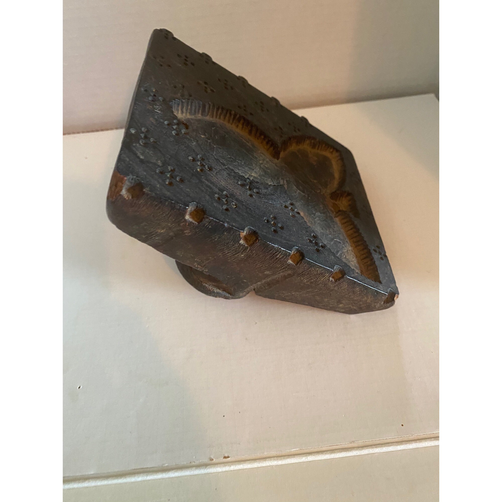 Antique Primitive Hand Carved Wood Stamp Butter Press Cheese - Etsy