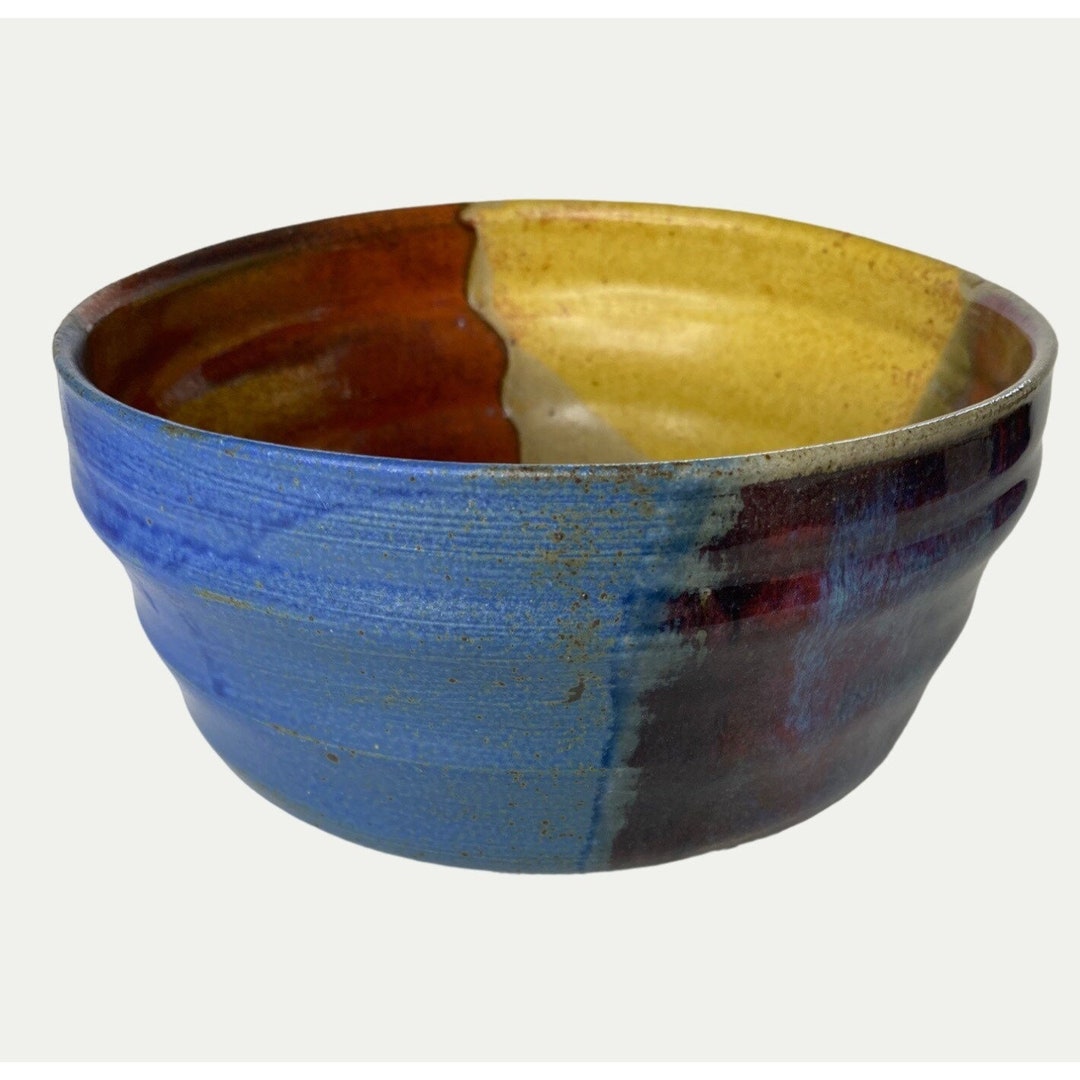 Susan S. Davy Signed Pottery Studio Art Round Bowl Serving - Etsy