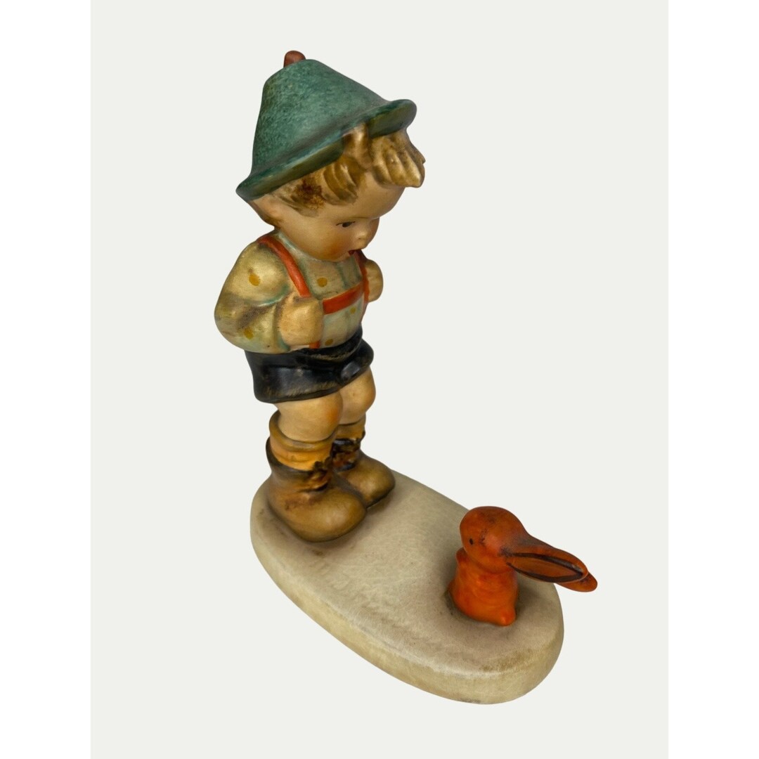 Vtg Hummel Goebel Figurine Sensitive Hunter Boy With Rabbit - Etsy