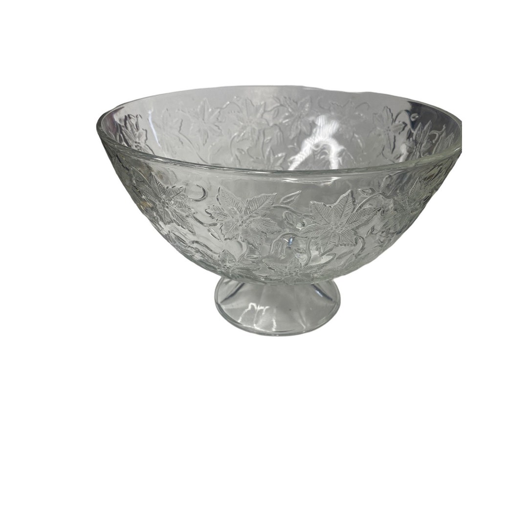 Vtg Princess House FANTASIA Crystal Compote Footed Pedestal 10” Bowl ...