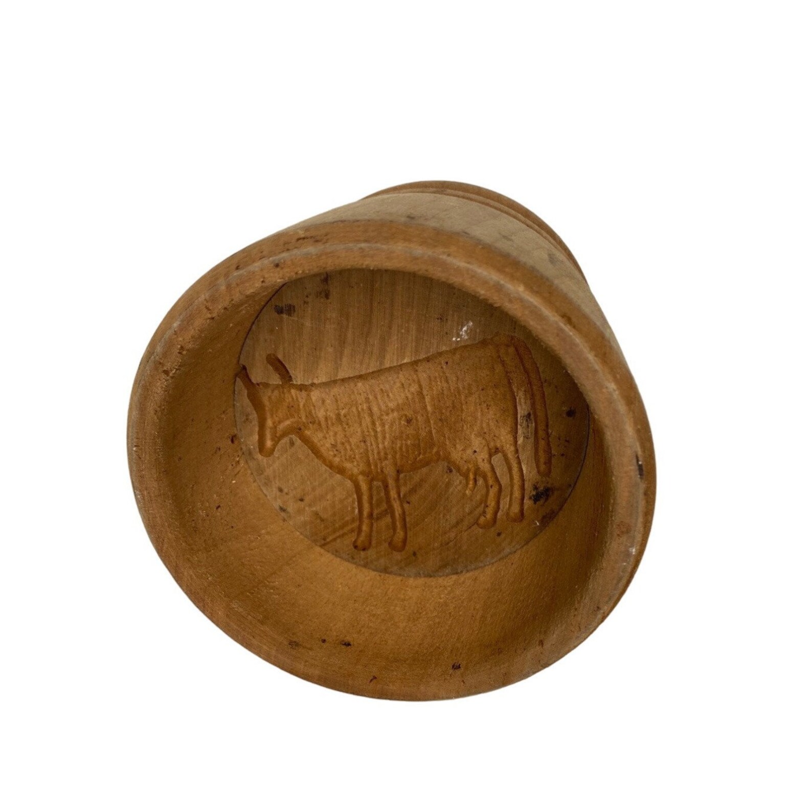 Antique Primitive Farmhouse Cow Wooden Butter Mold Stamp Press - Etsy