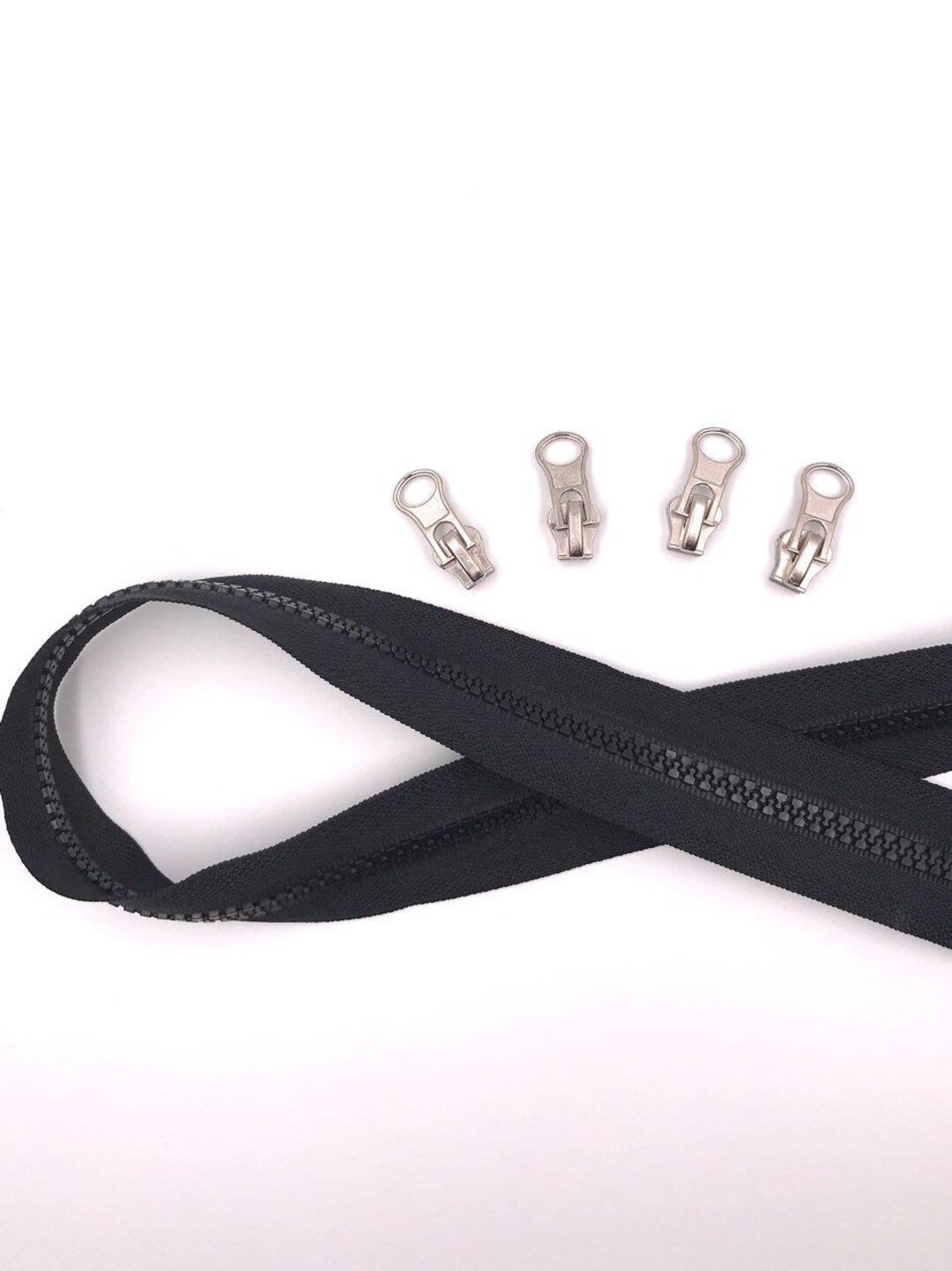 1 M Endless Profile Zipper 5 Mm Black 4 Zipper - Etsy UK