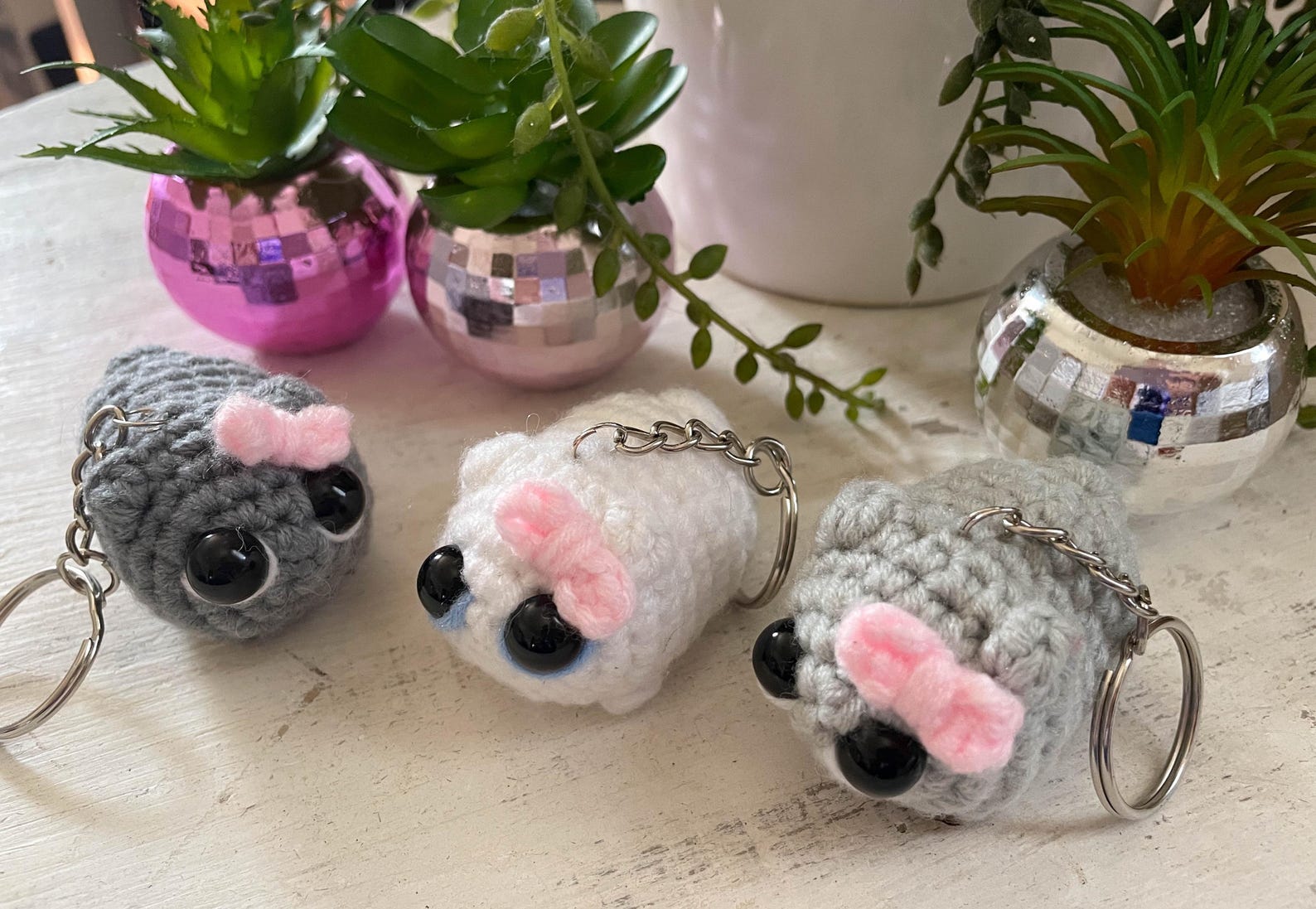 Crochet Sad Hamster Keychain - Etsy