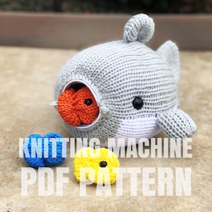 Shark and Goldfish Snacks Circular Knitting Machine Pdf Pattern Sentro ...
