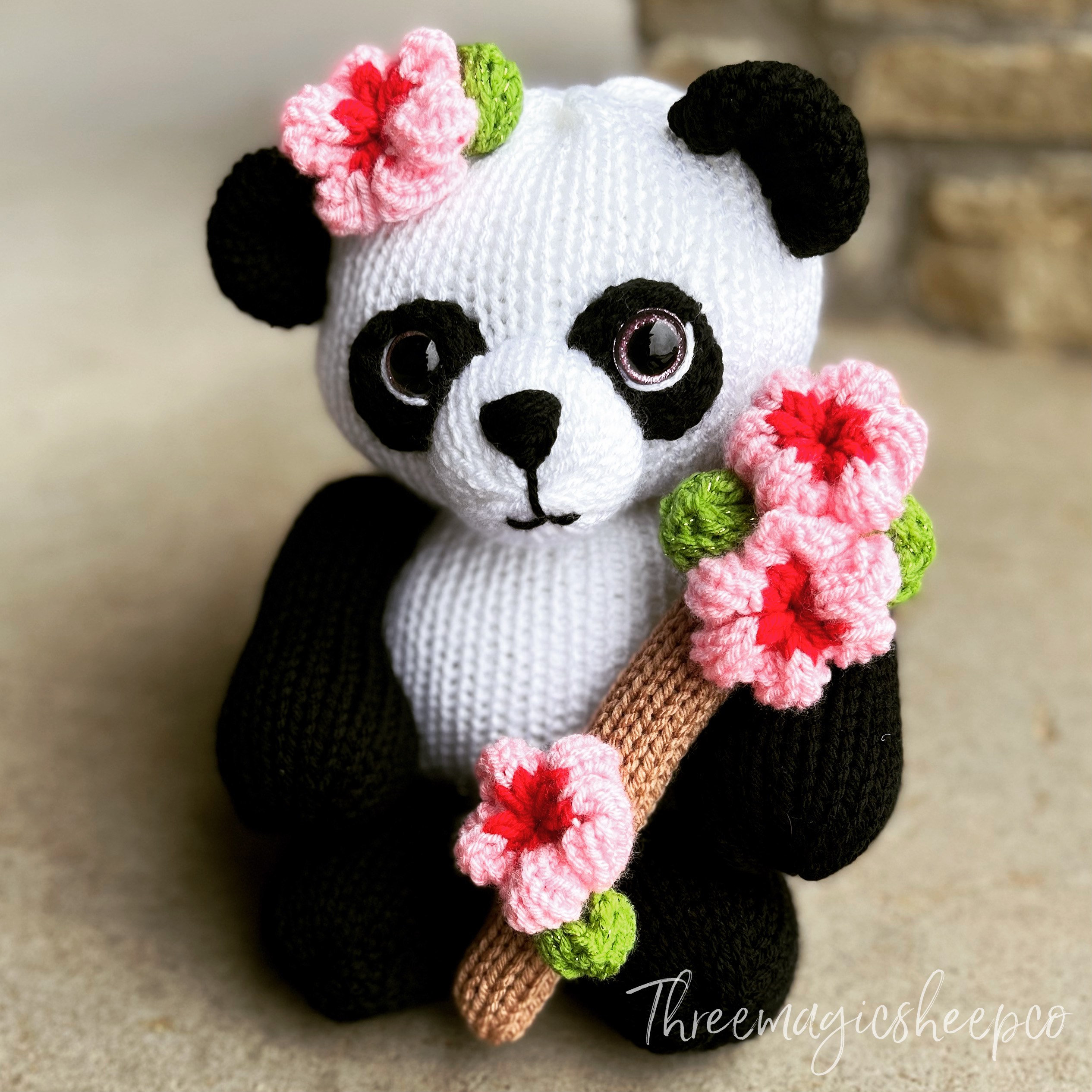 Panda Bear Circular Knitting Machine Pdf Pattern Sentro - Etsy