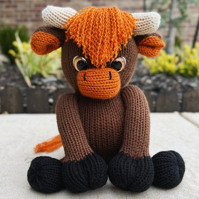 Cow and Bull Pattern Combo Holstien and Highland Circular - Etsy