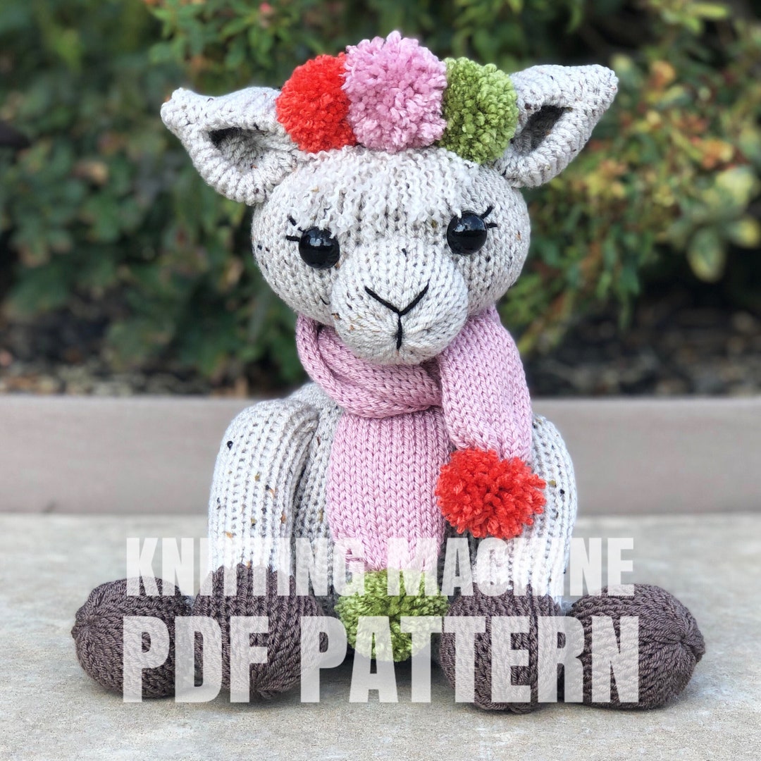 Llama Circular Knitting Machine Pdf Pattern Sentro Addi - Etsy