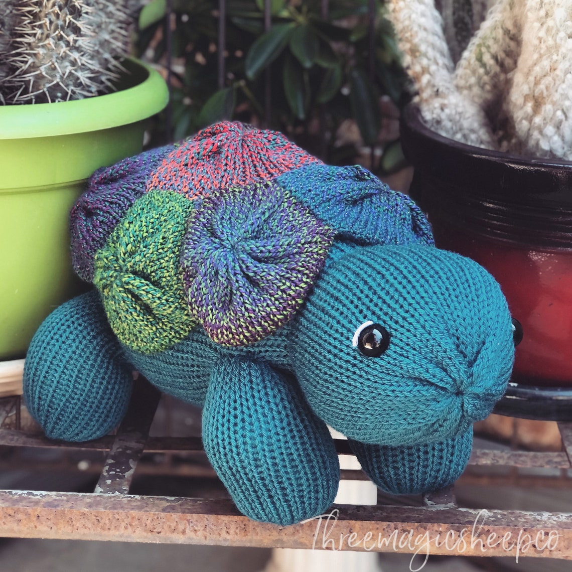 Tortoise Circular Knitting Machine Pdf Pattern Sentro Addi | Etsy