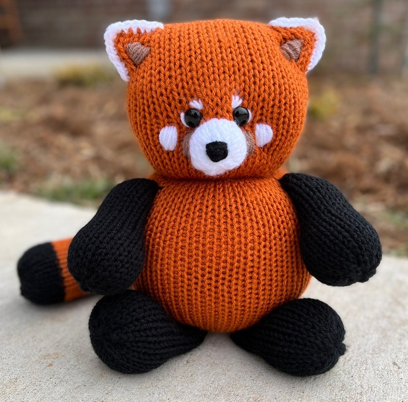 Red Panda Circular Knitting Machine Pdf Pattern Sentro | Etsy