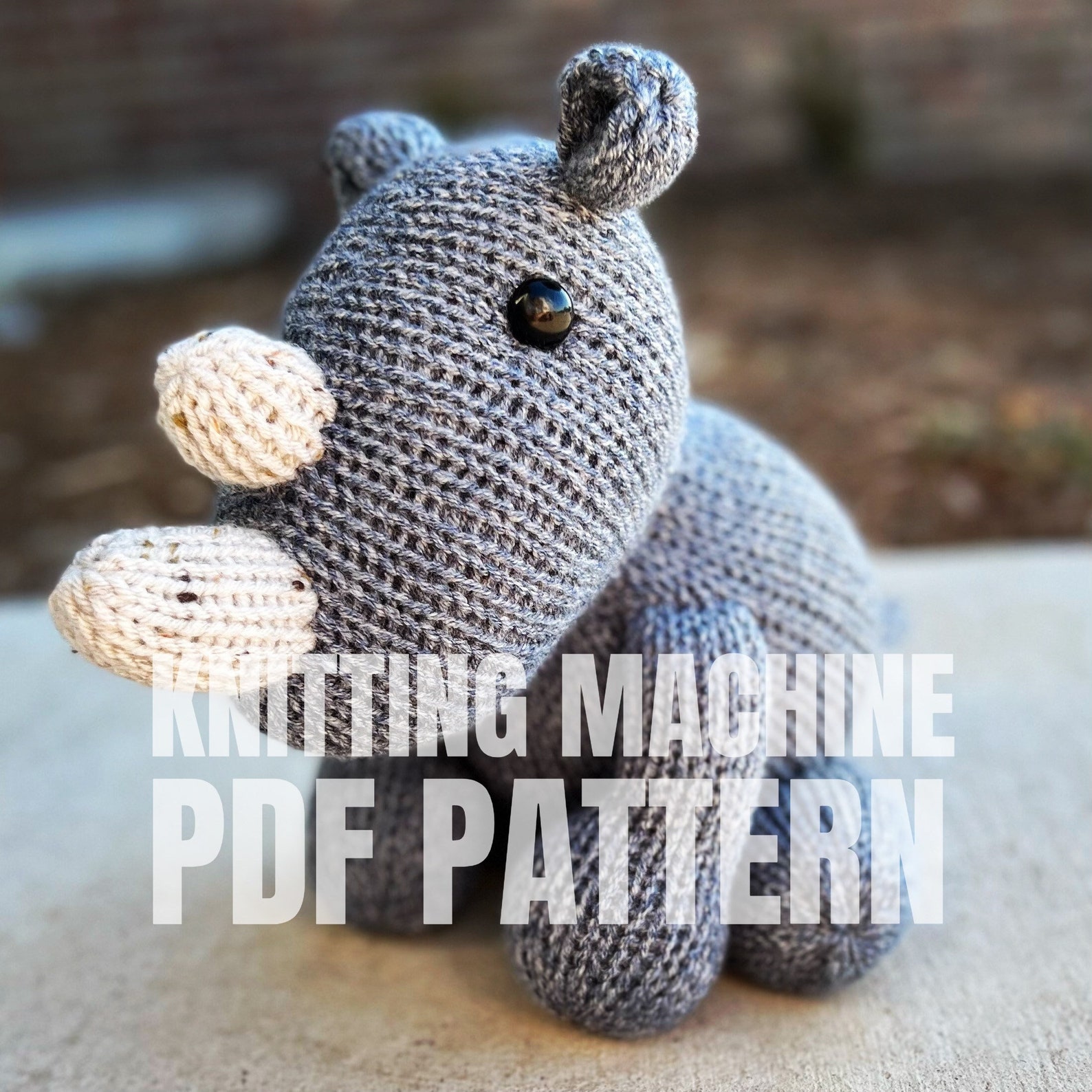 Rhino - Circular Knitting Machine Pdf Pattern - Sentro Addi Express - Etsy