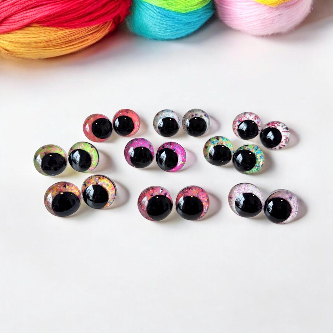 9 X Pairs 28mm Multi Safety Eyes With Offset Pupils - Etsy