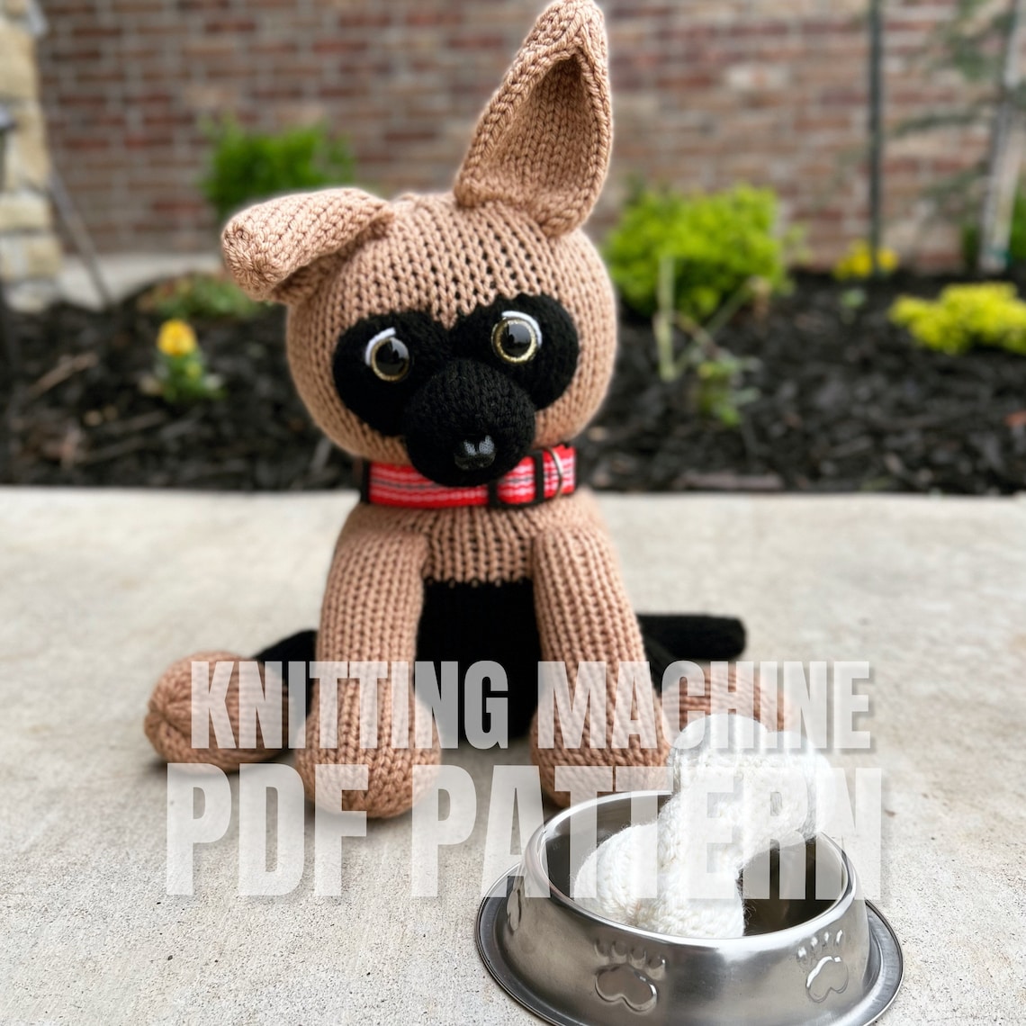 Dog Puppy German Shepherd Circular Knitting Machine Pdf - Etsy