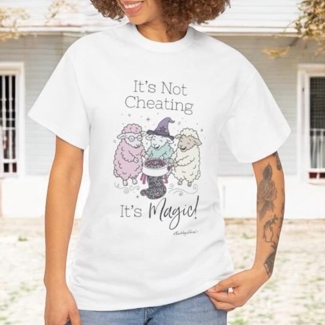 Threemagicsheepco Merch “its Not Cheating Its MAGIC” Pink and White ...